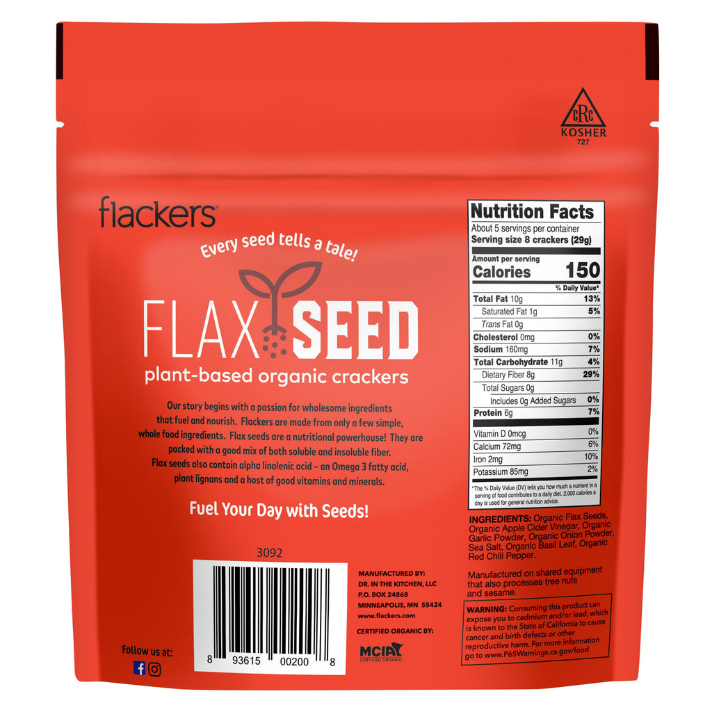 Savory Flaxseed Crackers – Flackers