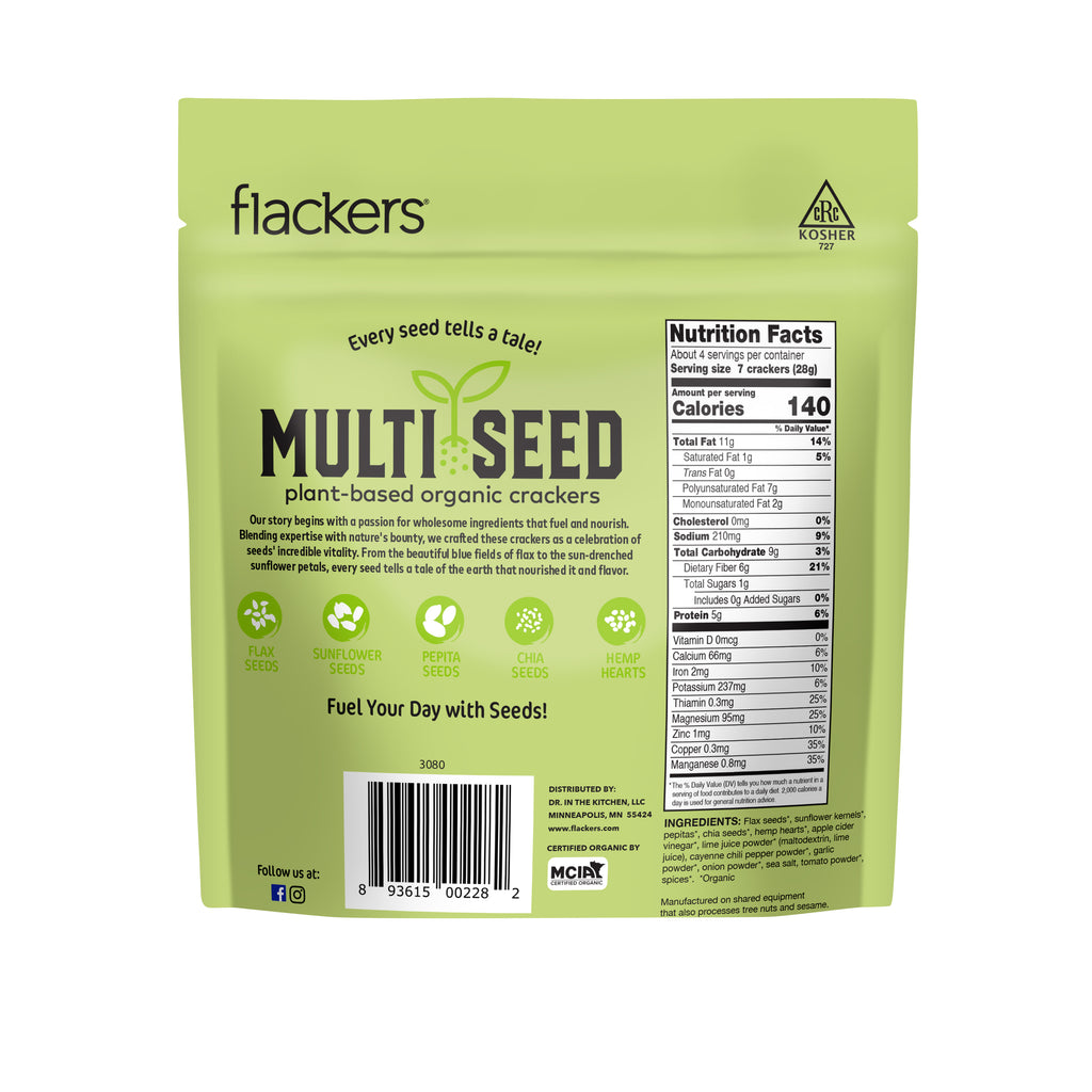 Spicy Chili Lime Multi Seed Crackers – Flackers