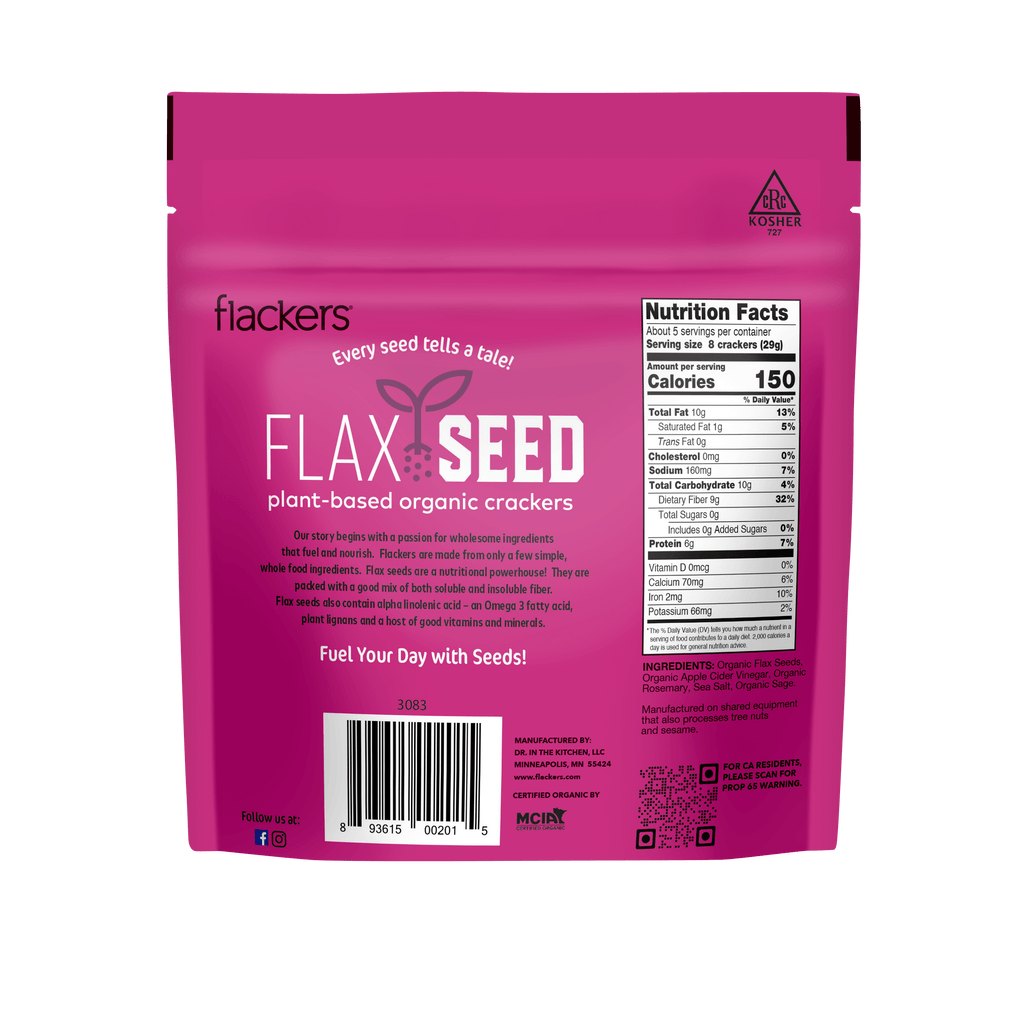 Rosemary Flaxseed Crackers – Flackers