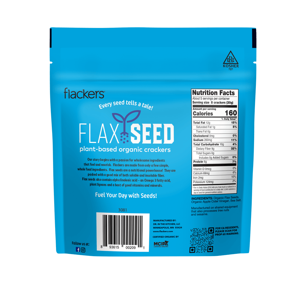 Sea Salt Flaxseed Crackers – Flackers